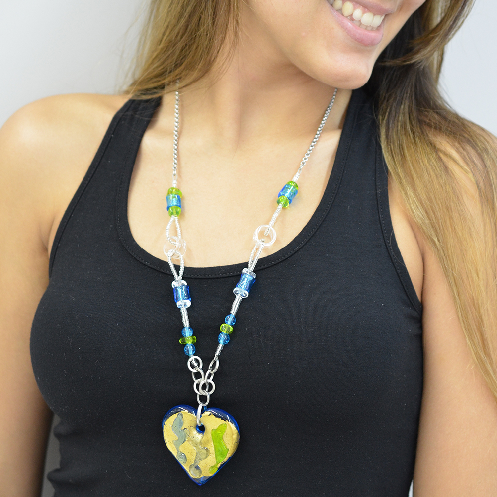 Colar de Murano Art in Glass- ldicristais.com.br - LDI Cristais e Pedrarias